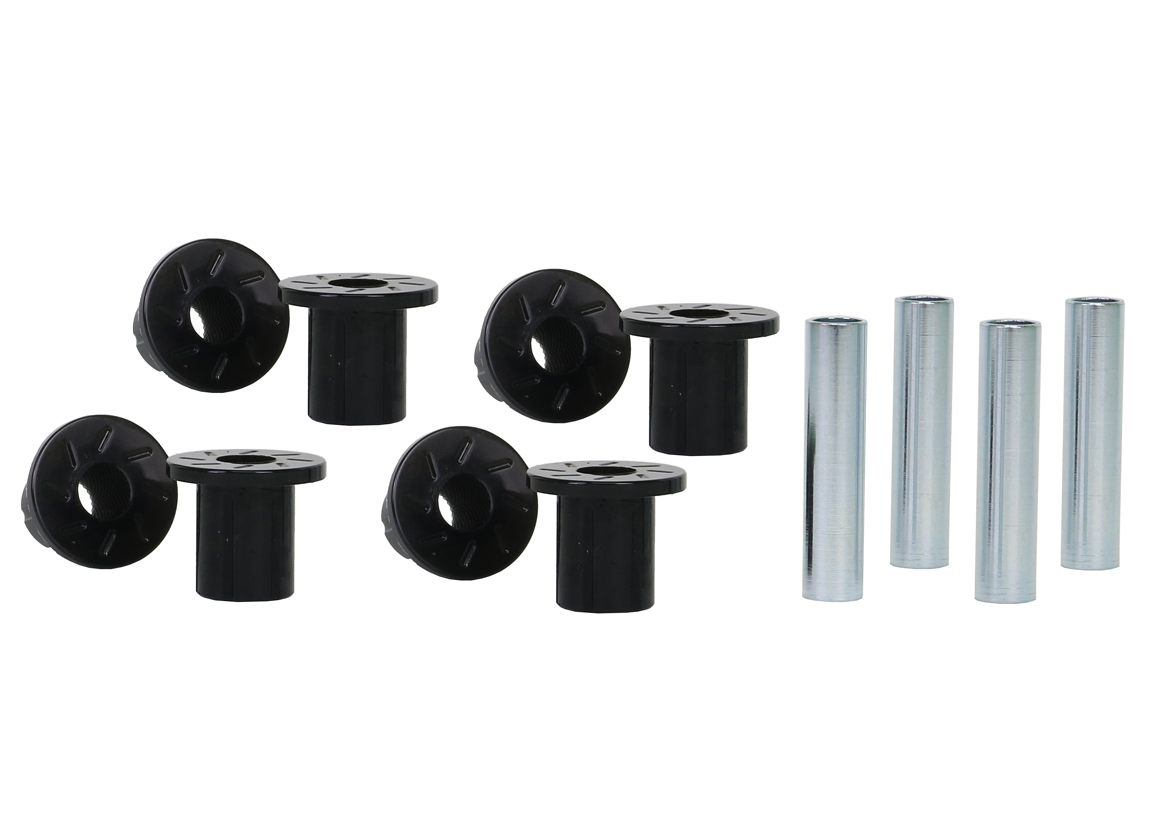 Whiteline Spring Bushing Kit - Front & Rear Eyes, Shackle Bushings, Hi ...